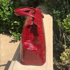 Monsac | Bags | Monsac Original Red Leather Handbag | Poshmark
